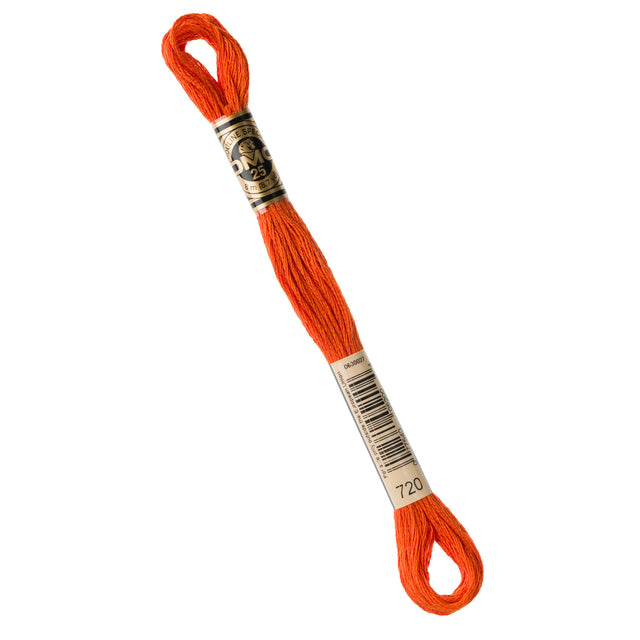DMC Embroidery Floss - 720 Dark Orange Spice