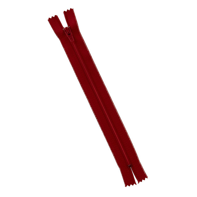 Red 7" Polyester Zipper