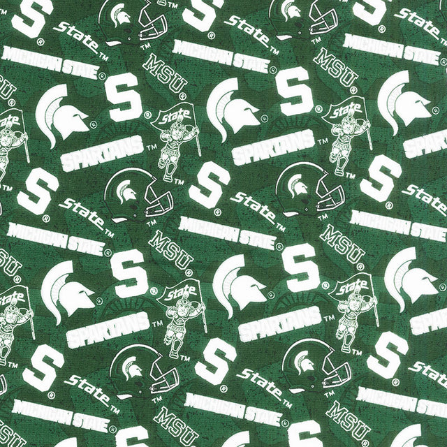 NCAA - Michigan State Tone on Tone Dark Green Yardage