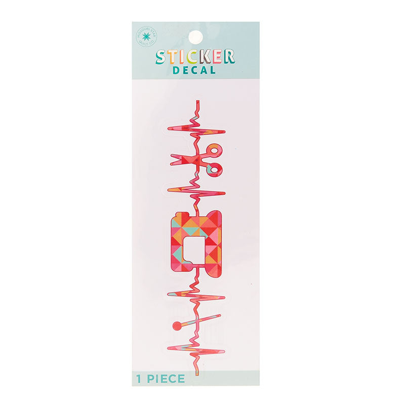 Missouri Star Quilting Heartbeat Decal