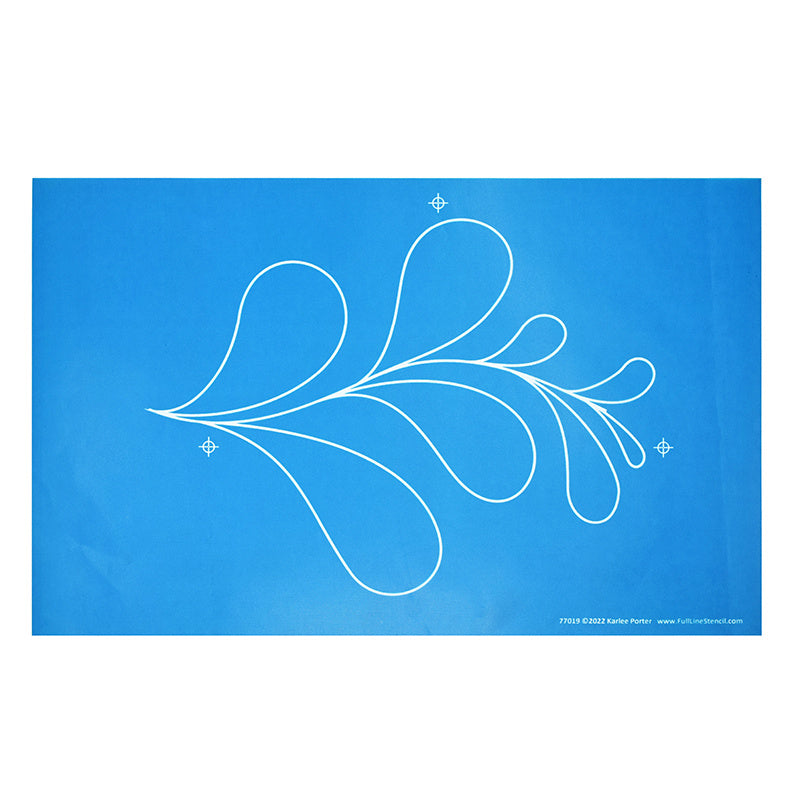 Full Line Stencil - Feather Simplicity
