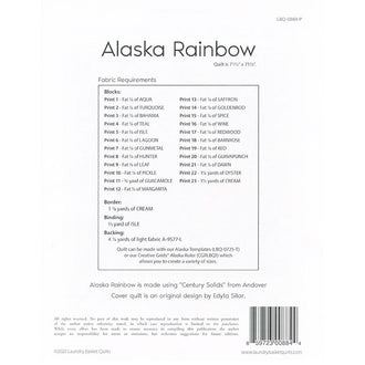 Alaska Rainbow Quilt Pattern