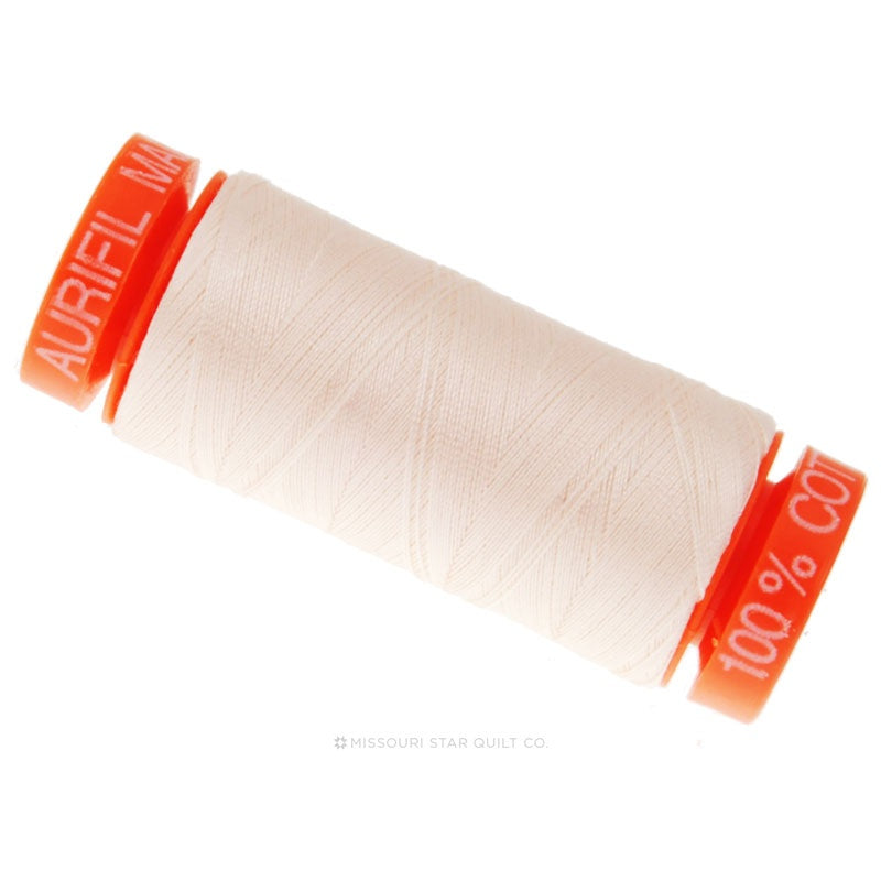 Aurifil 50 WT Cotton Mako Spool Thread Oyster