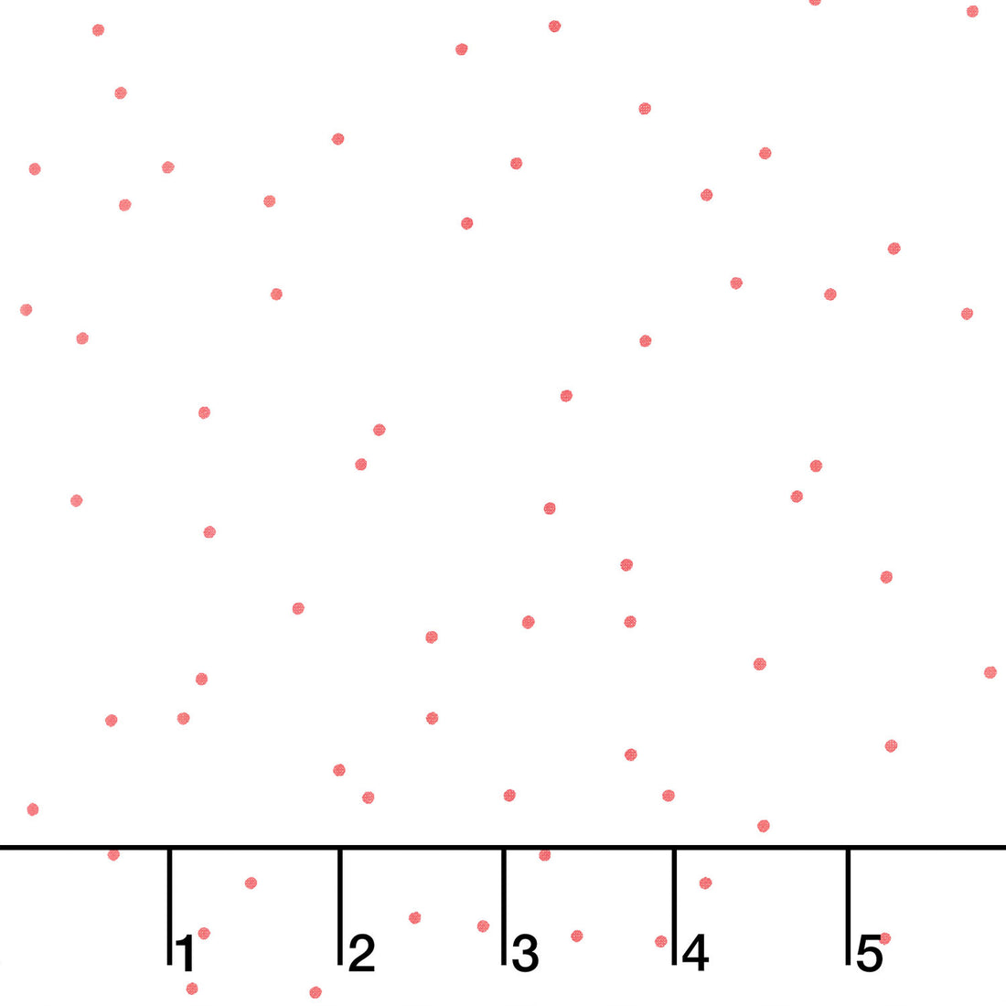 Pin Dot - Red on White Yardage