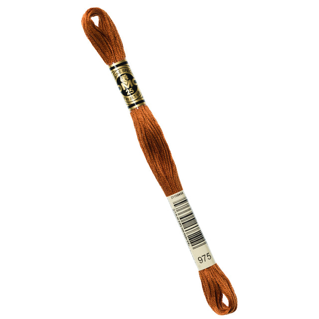 DMC Embroidery Floss - 975 Dark Golden Brown
