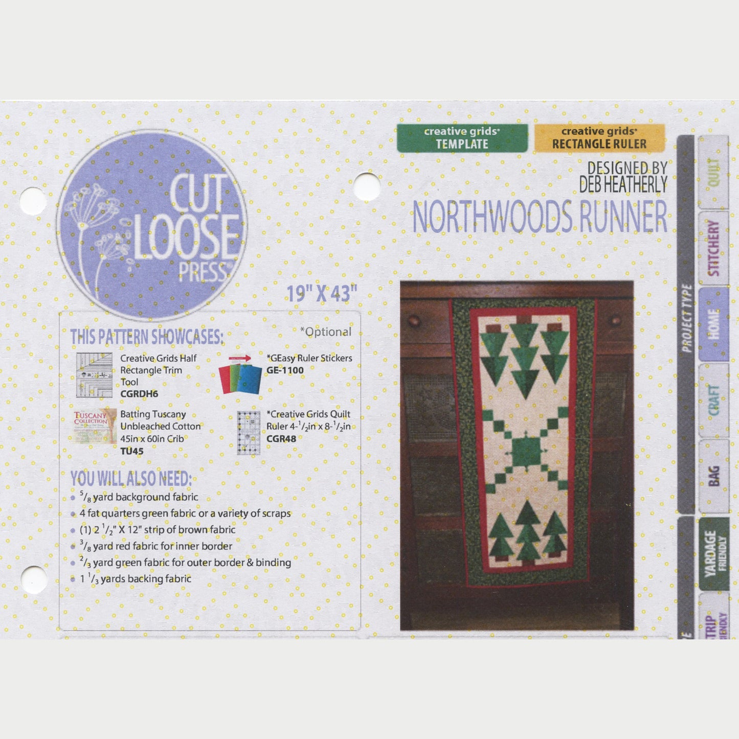 Northwoods Runner Pattern