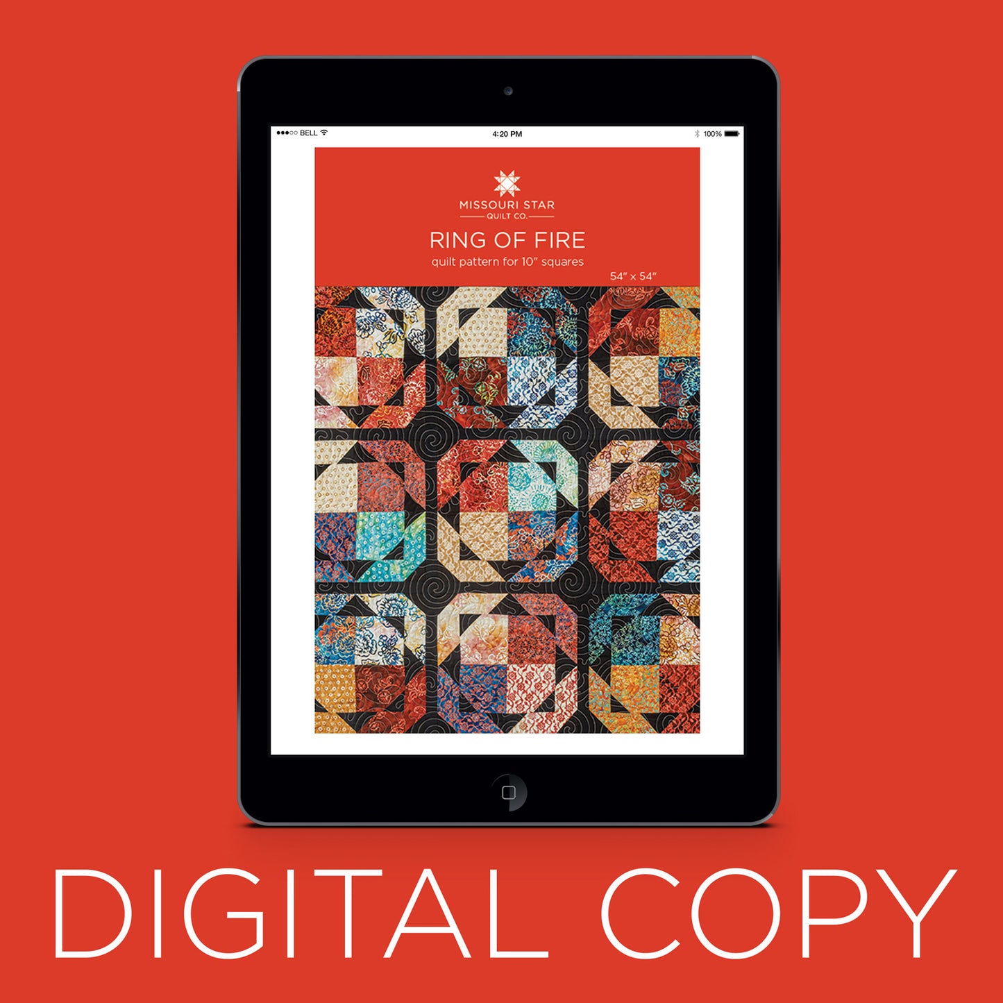 Digital Download - Ring of Fire Quilt Pattern by Missouri Star