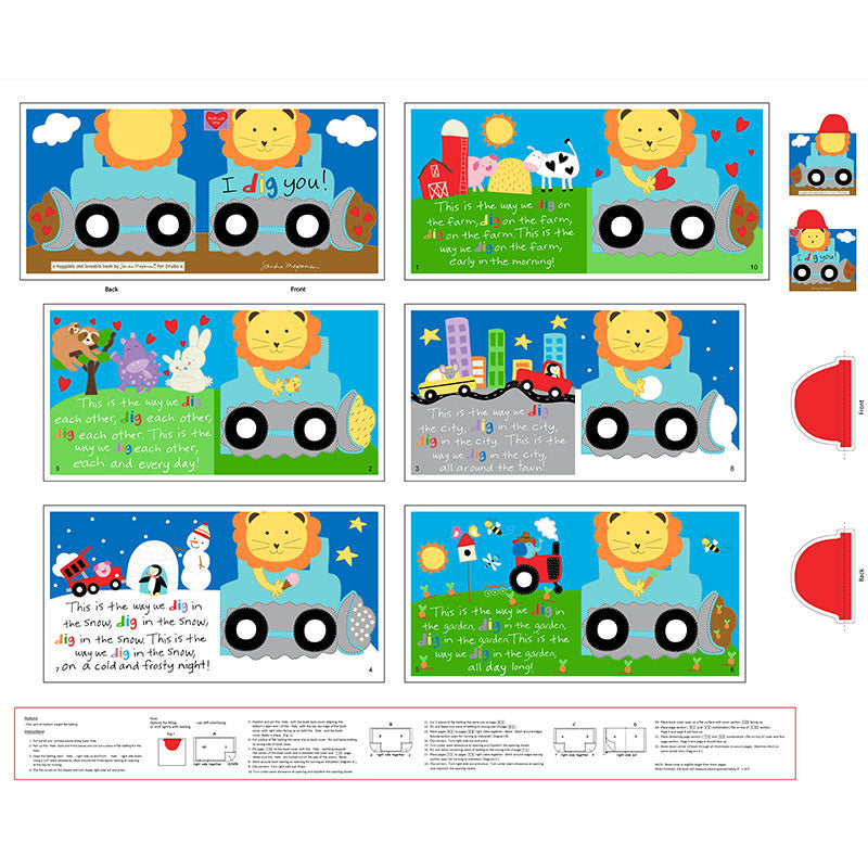 Huggable & Lovable Books - I Dig You Book Multi Panel