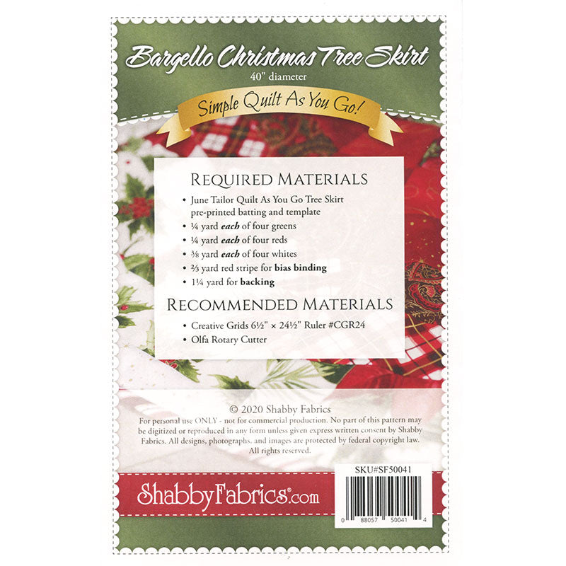 Bargello Christmas Tree Skirt Pattern