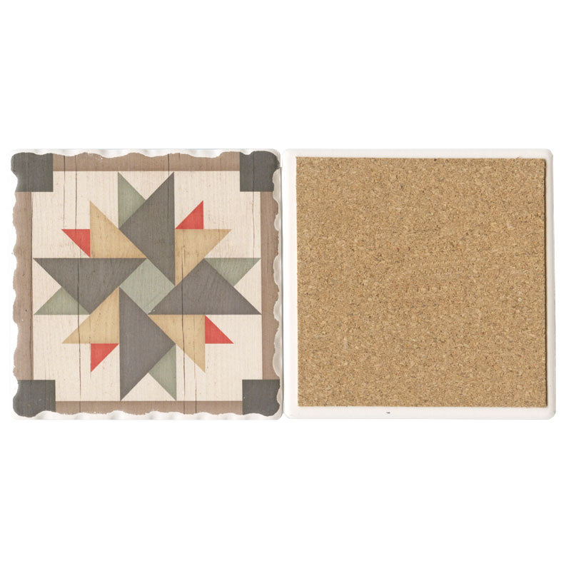 Barn Quilts Coaster - Windmill