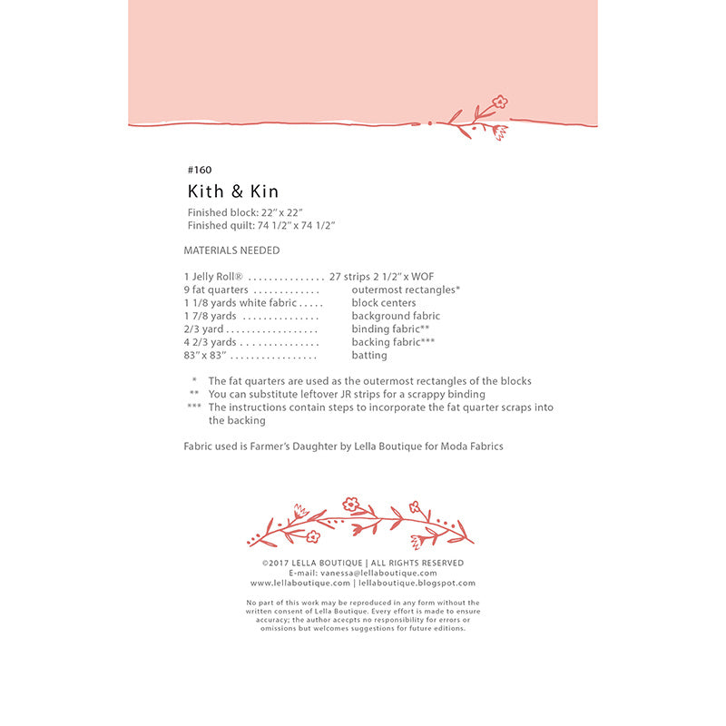 Digital Download - Kith & Kin Pattern