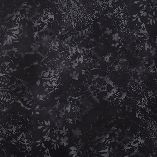 Beautiful Backings - Vintage Damask Black Grey 108" Wide Backing