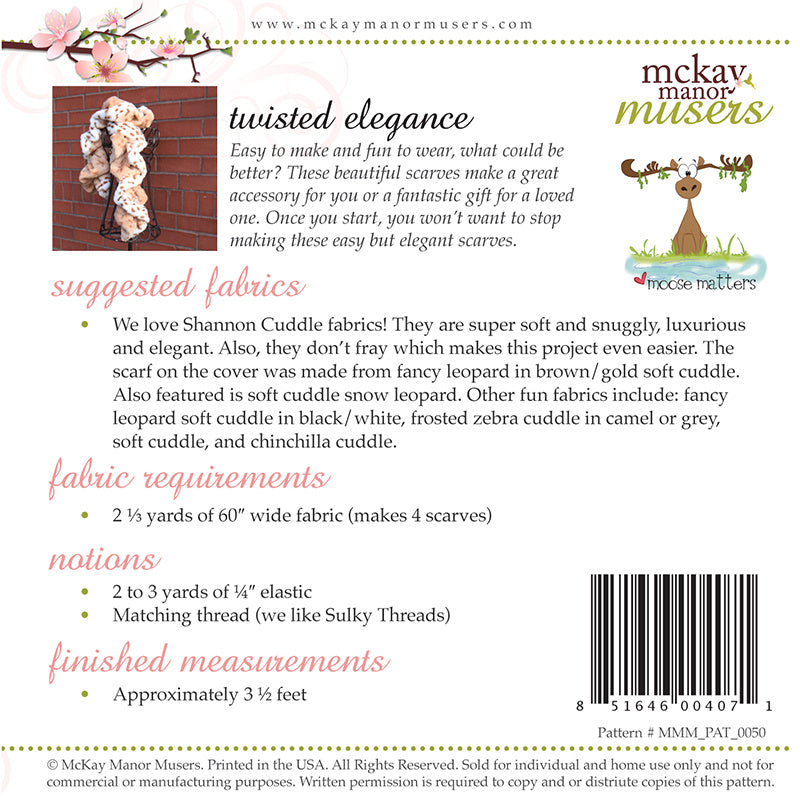 Digital Download - Twisty Twirly Scarf Pattern