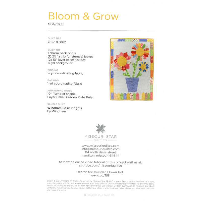 Bloom & Grow Quilt Pattern by Missouri Star