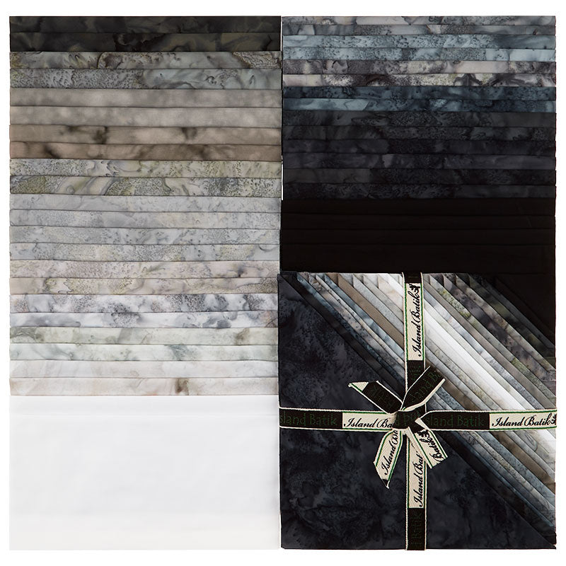 Bodacious Black Batik Solids Stacks