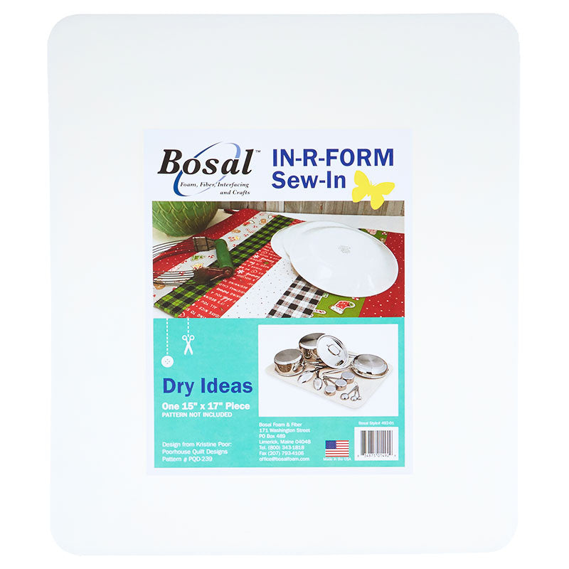Bosal In-R-Form Sew-In Stabilizer Dry Ideas - 15" x 17"
