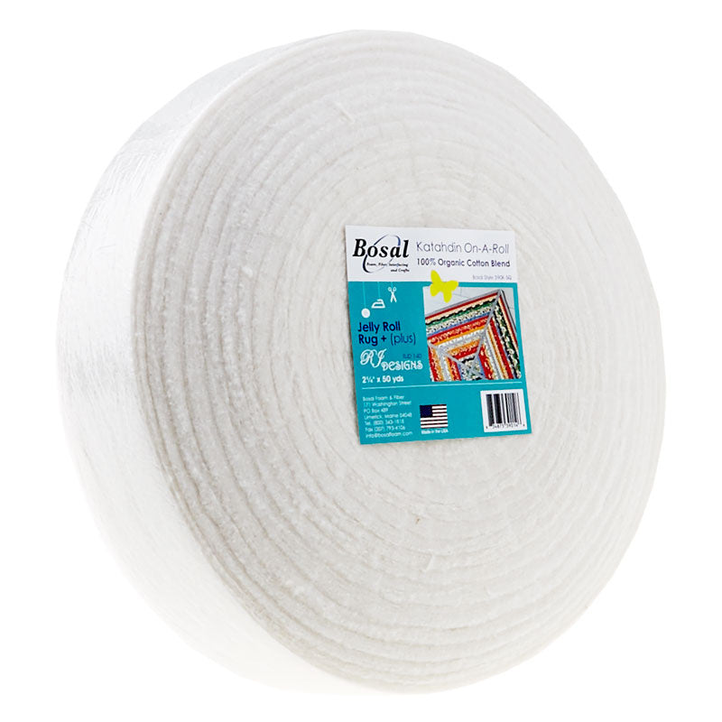 Bosal Katahdin 100% Organic Cotton Precut 2 1/4" x 50 Yard Batting