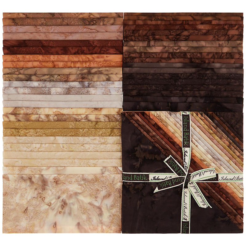 Breathtaking Brown Batik Solids Stacks