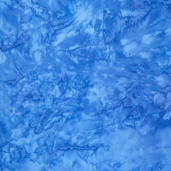 Brilliant Blue Batik Solids - Cornflower Yardage