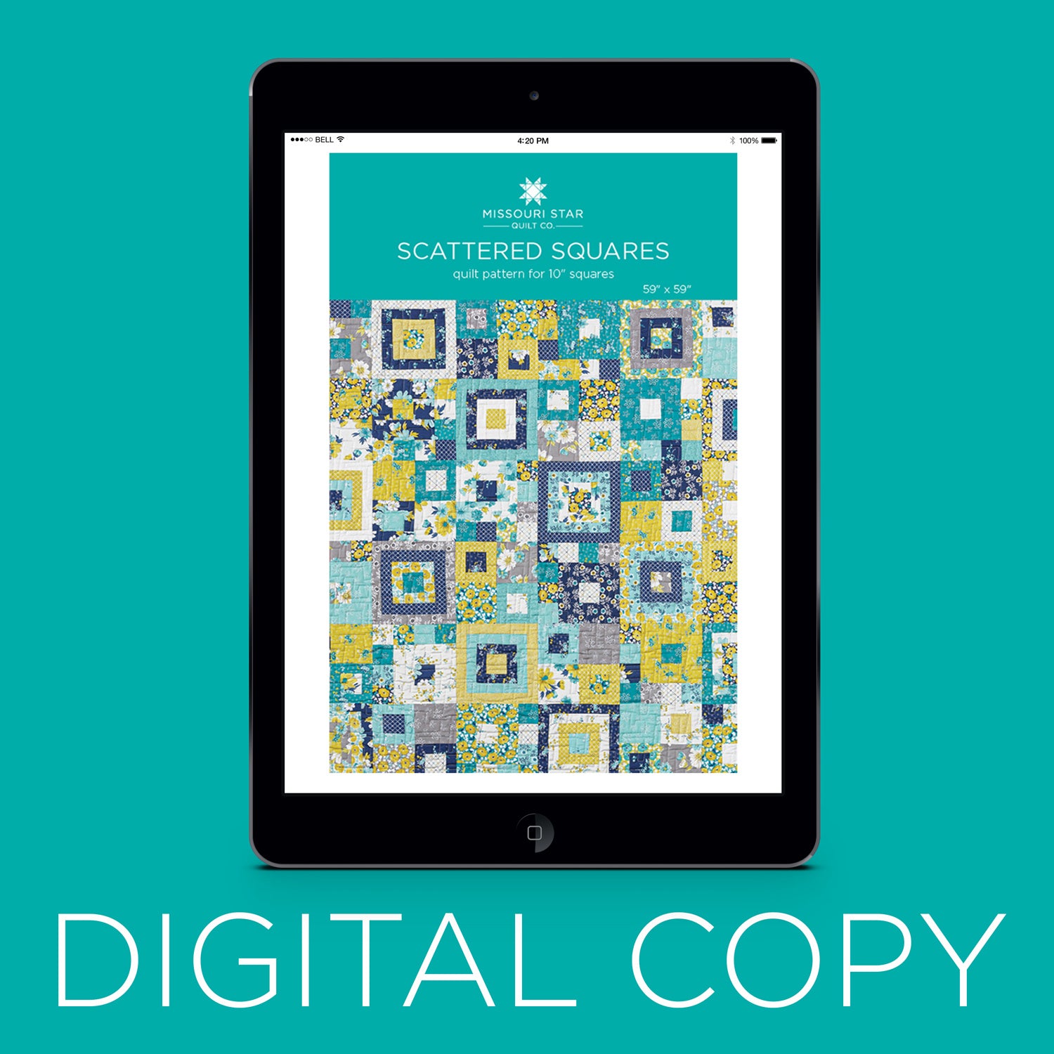 Digital Download - Scattered Squares Quilt Pattern by Missouri Star