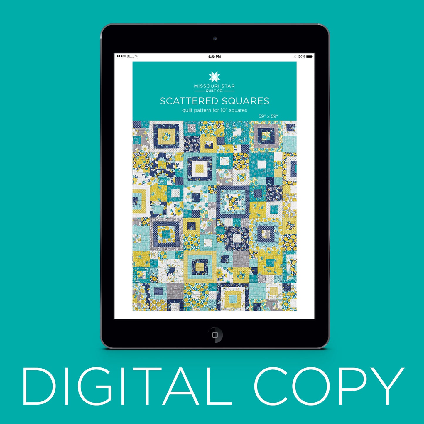 Digital Download - Scattered Squares Quilt Pattern by Missouri Star