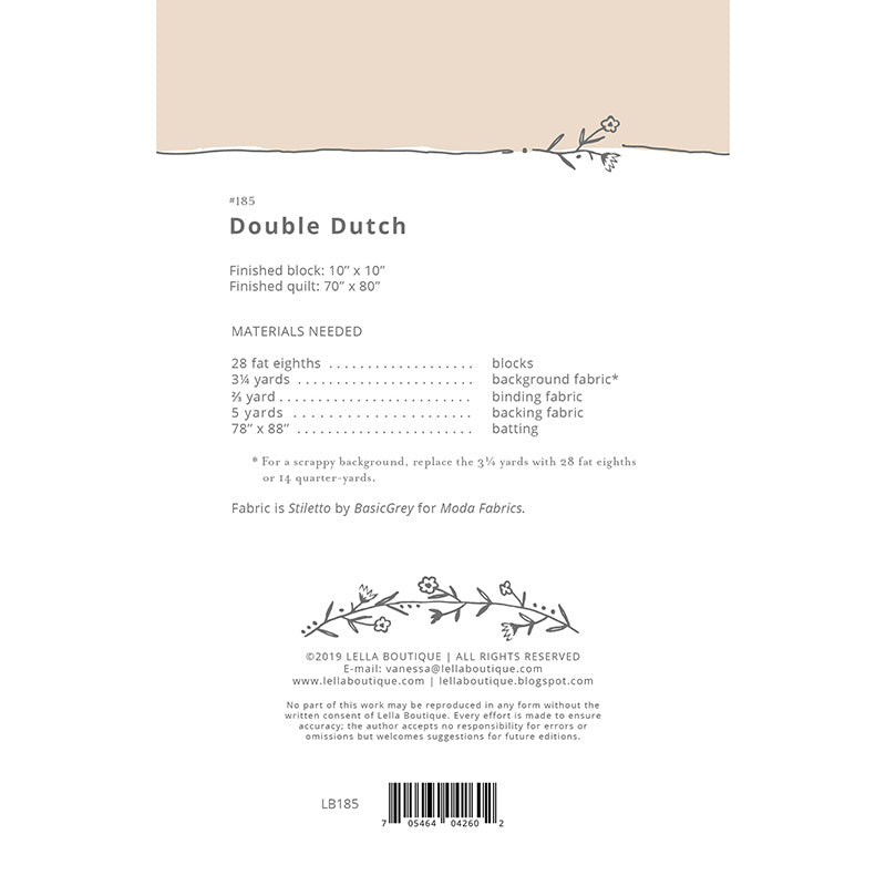 Digital Download - Double Dutch Pattern