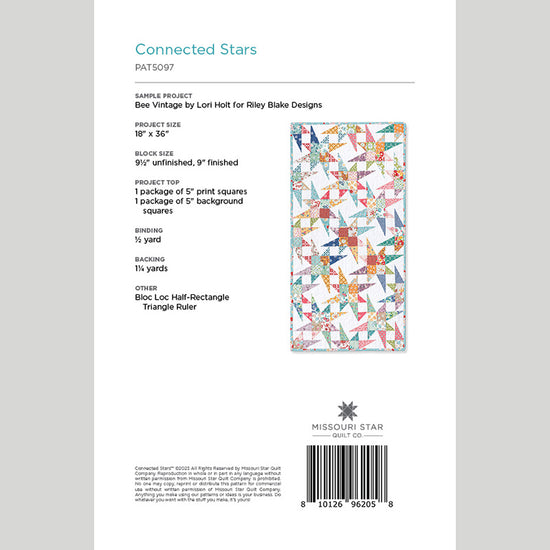 Digital Download - Connected Stars Quilt Pattern by Missouri Star