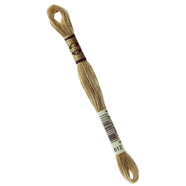 DMC Embroidery Floss - 612 Light Drab Brown