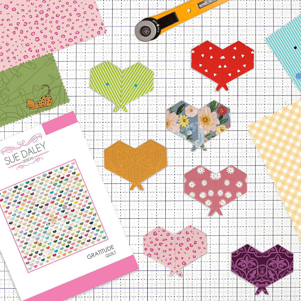 Sue Daley Gratitude Quilt Pattern with Template and Papers