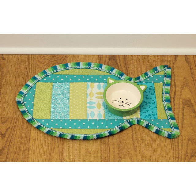 Cat Fish Quilt As You Go Place Mat Kit