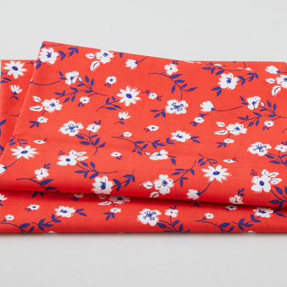Anname Favorites - Flower Cluster Red 2 Yard Cut