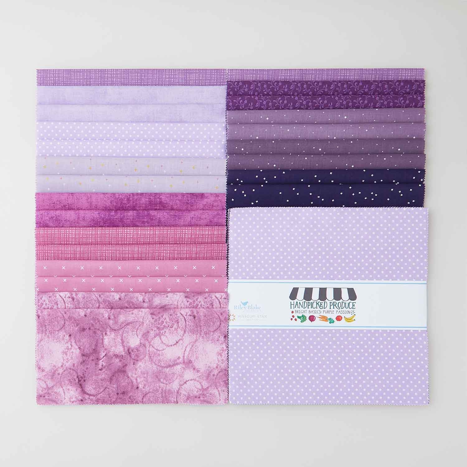 Handpicked Produce Bright Basics Purple Passion 10" Stackers 24 pcs.