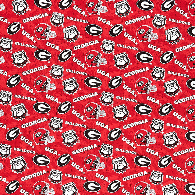 NCAA - Georgia Tone on Tone Red Yardage