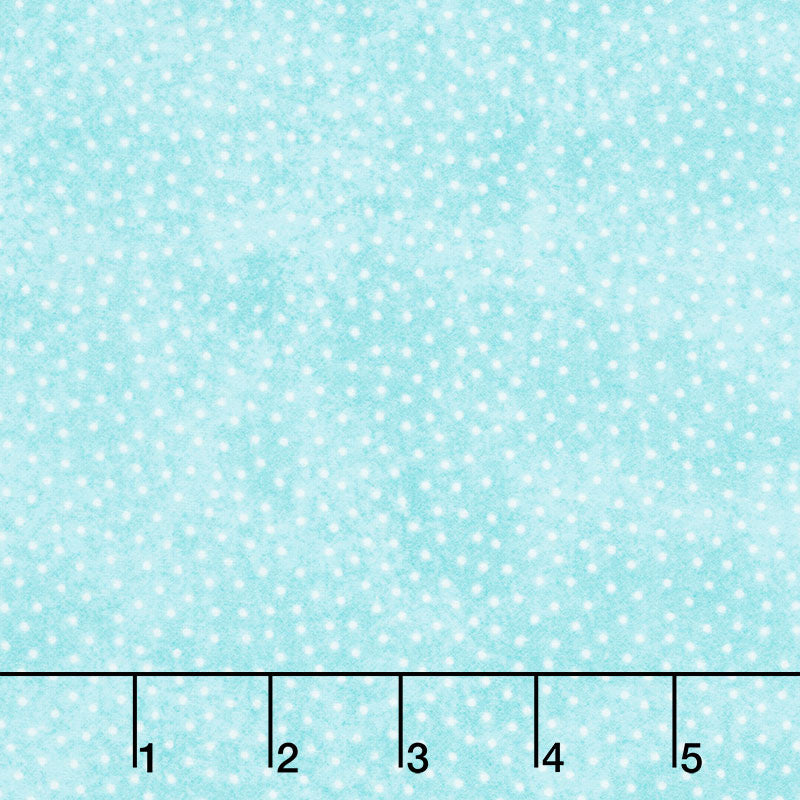 Comfy Flannel® - White Dot Aqua Yardage