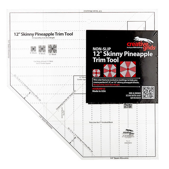 Creative Grids 12" Skinny Pineapple Trim Tool