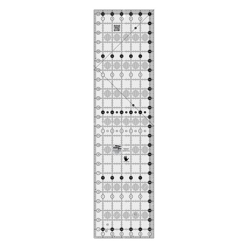 Creative Grids Left Handed Quilt Ruler - 6 1/2" x 24 1/2"