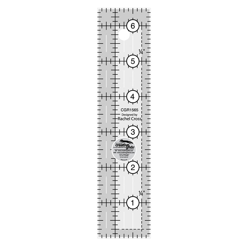 Creative Grids Quilt Ruler - 1 1/2" x 6 1/2"