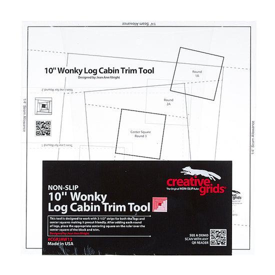 Creative Grids 10" Wonky Log Cabin Trim Tool
