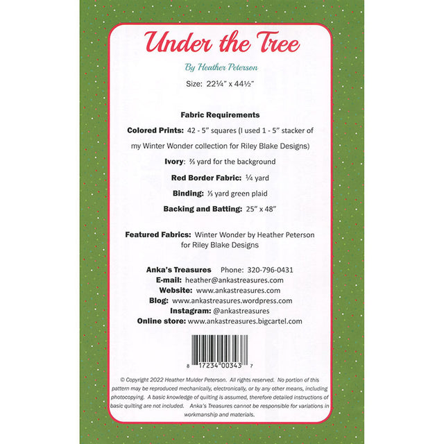 Under the Tree Table Runner Pattern