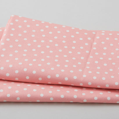 Cream Dots on Blush 2 Yard Cut