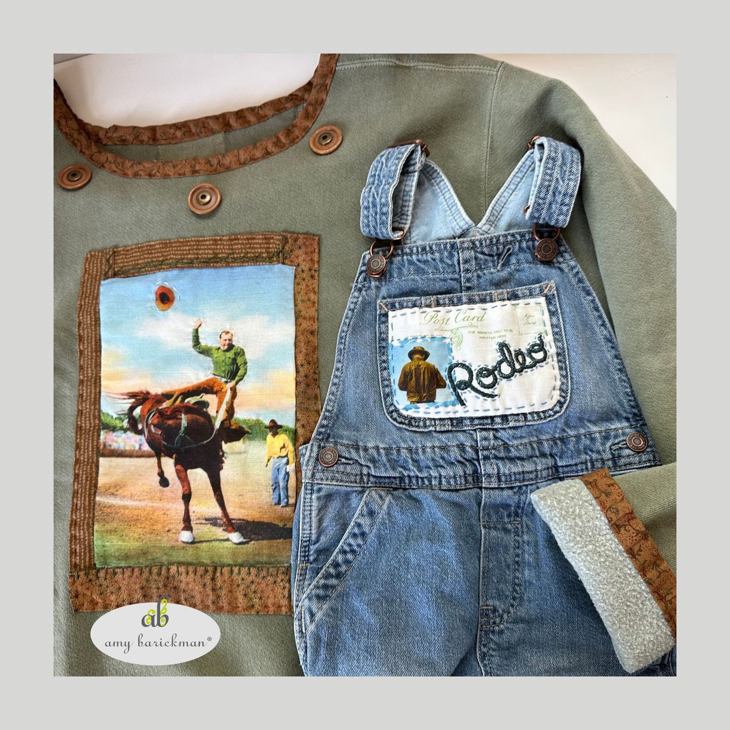 Treasured Threadz™ Western Rodeo Collage Panel