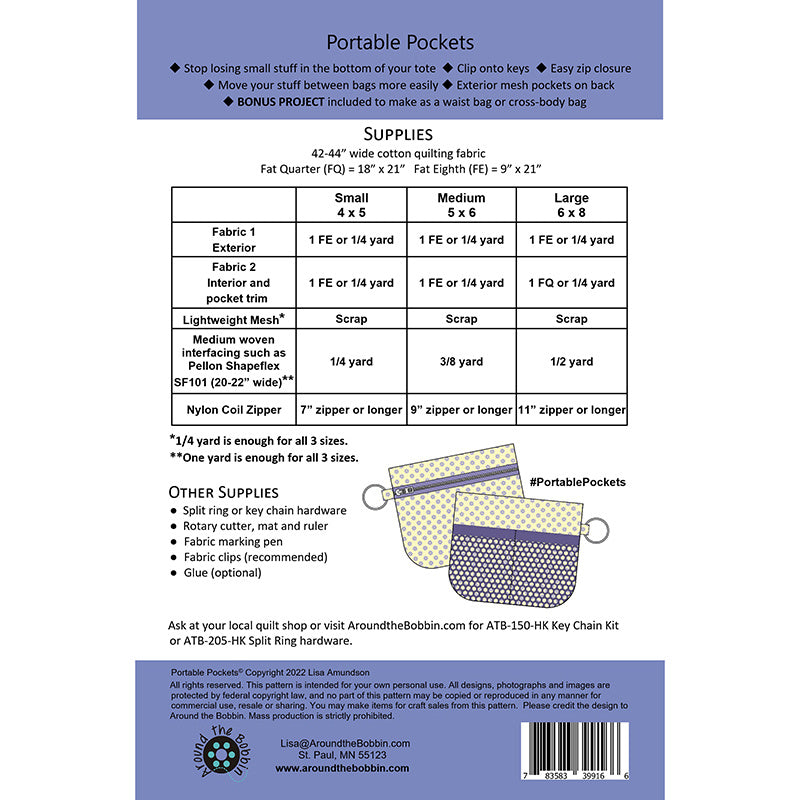 Portable Pockets Pattern