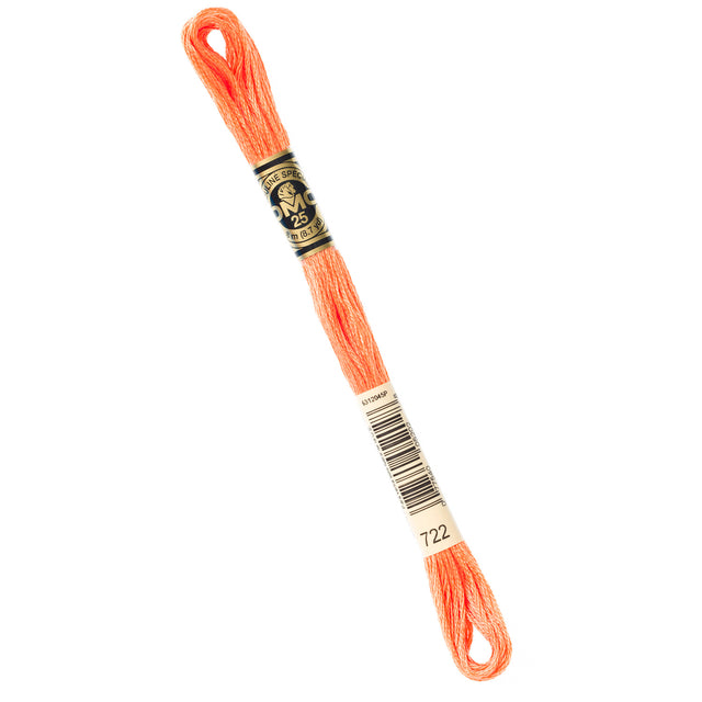 DMC Embroidery Floss - 722 Light Orange Spice