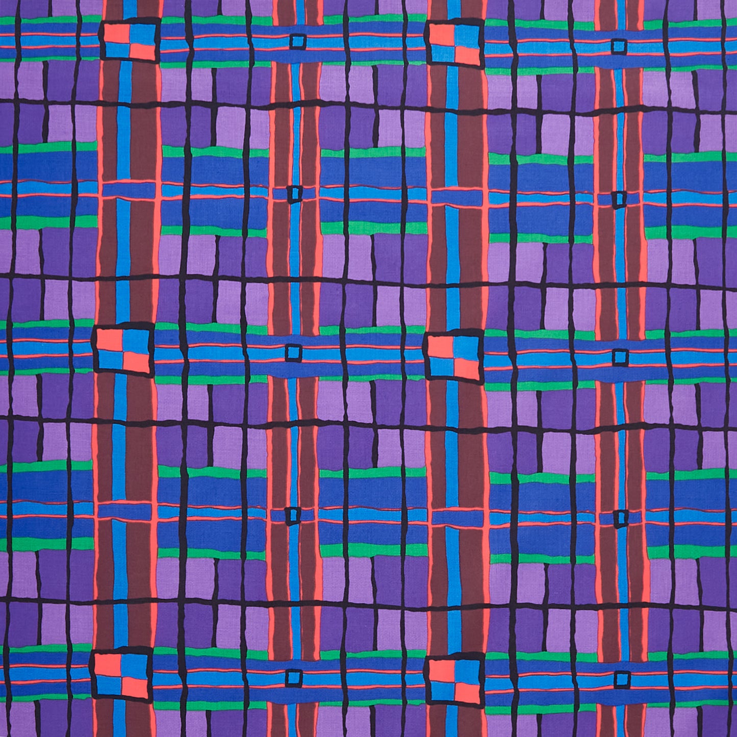 Kaffe Fassett Collective - February 2024 Dark Colorway Checkmate Blue