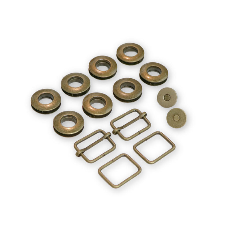 Sallie Tomato Joanna Backpack Hardware Kit - Antique