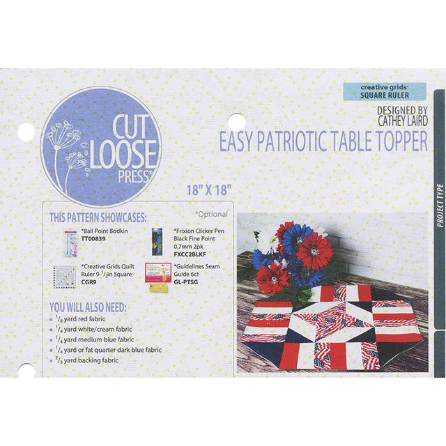 Easy Patriotic Table Topper Pattern