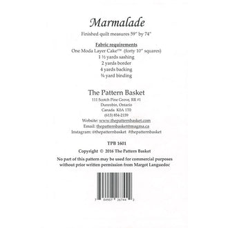 Marmalade Quilt Pattern