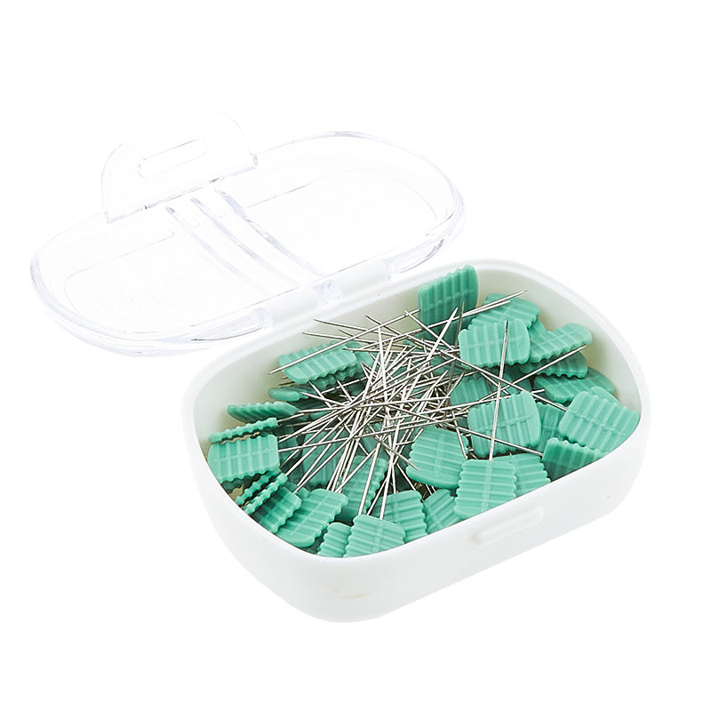 Magic Pins™ Flathead Patchwork Extra Long Fine Pins - 100 count