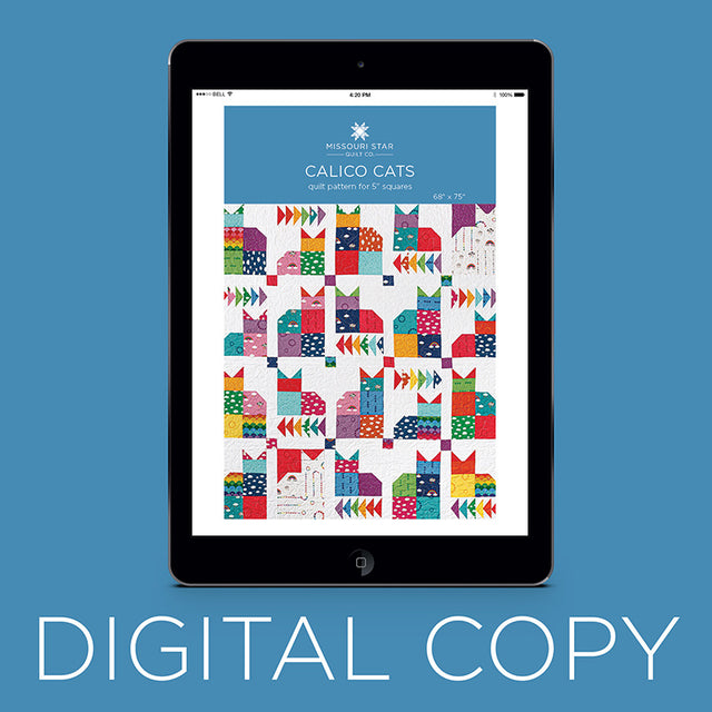 Digital Download - Calico Cats Quilt Pattern by Missouri Star