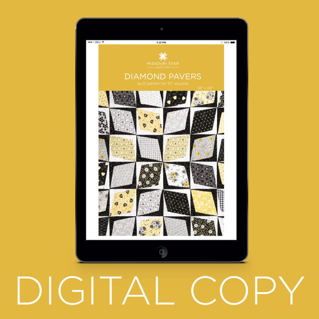Digital Download - Diamond Pavers Quilt Pattern by Missouri Star